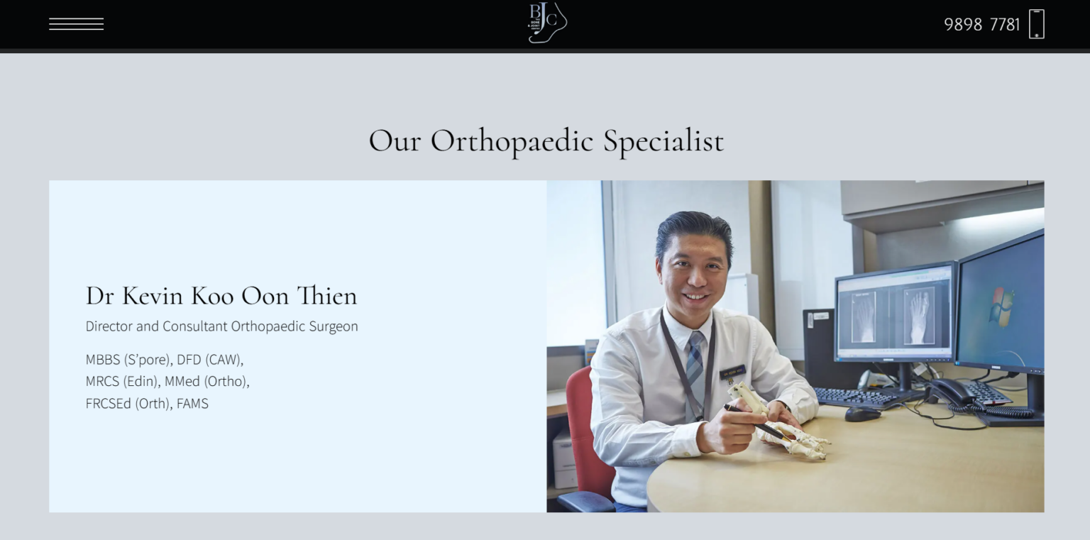 The 13 Notable Orthopaedic Specialists in Singapore [2026 ]